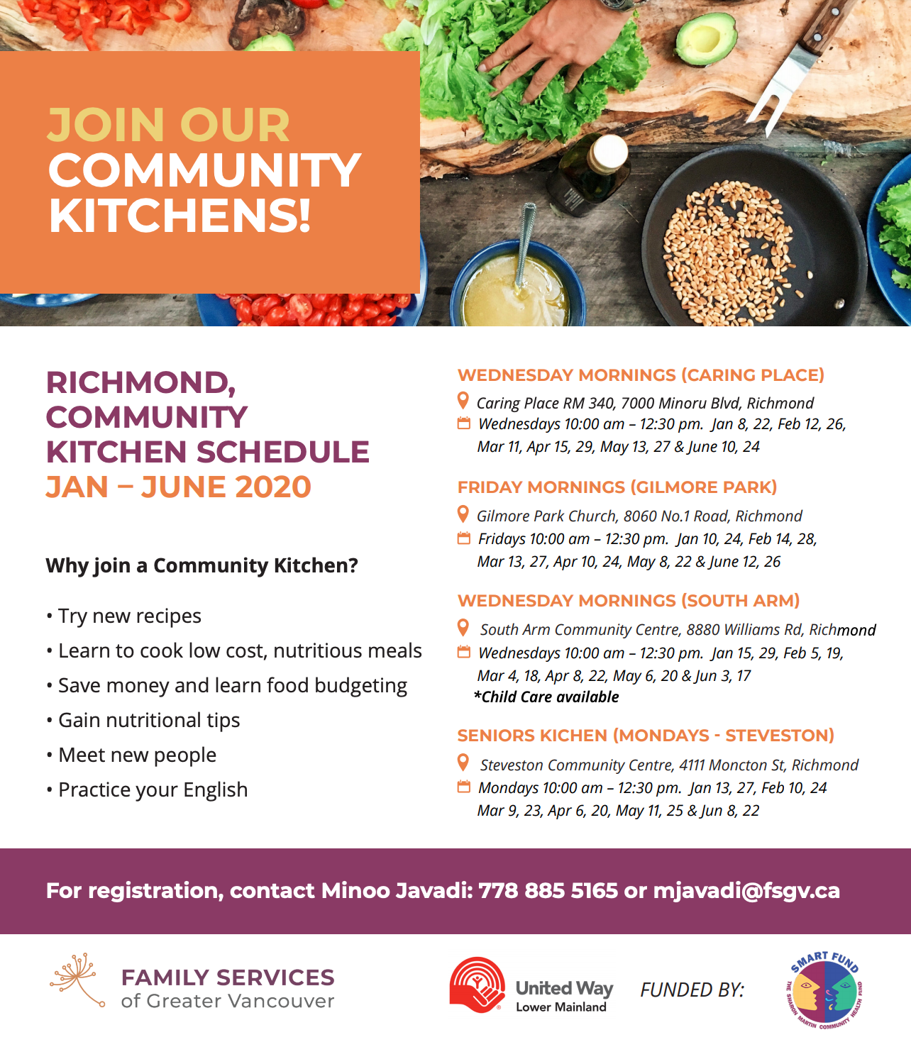 Join Richmond's Community Kitchens! - Parent Support Services Society of BC